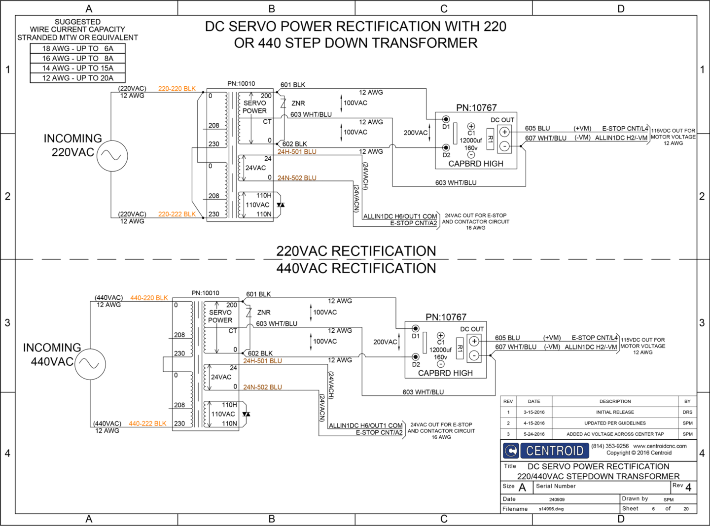 Centroid's "Full Wave Rectifier" DC Servo Motor Main Bus Power ...